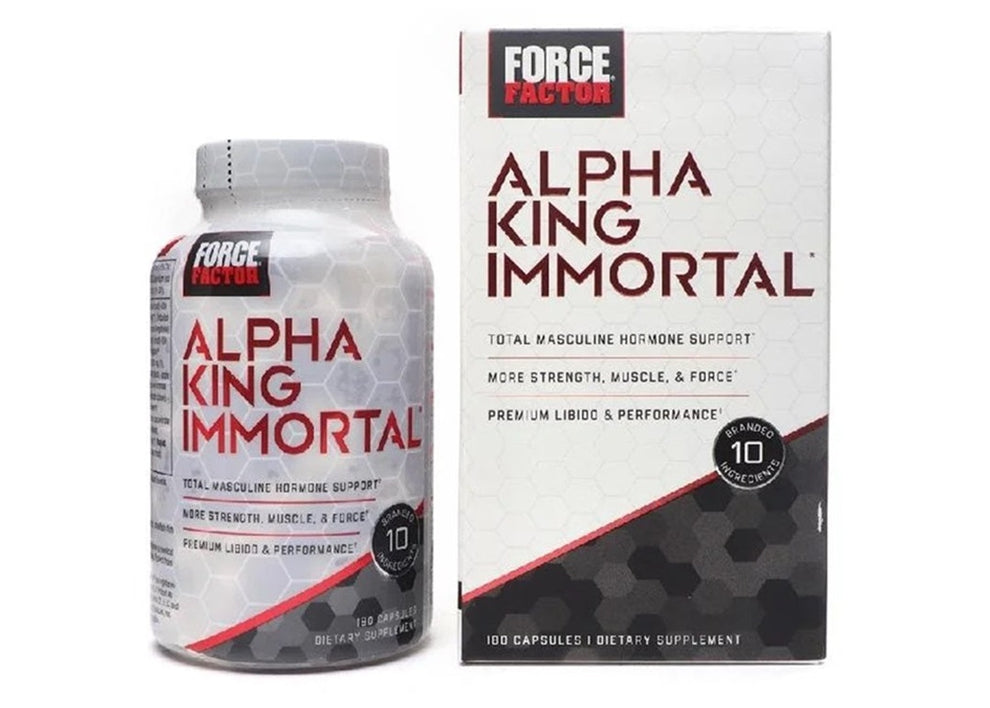 Force Factor Alpha King Immortal, Dietary Supplement, 180 Capsules ...